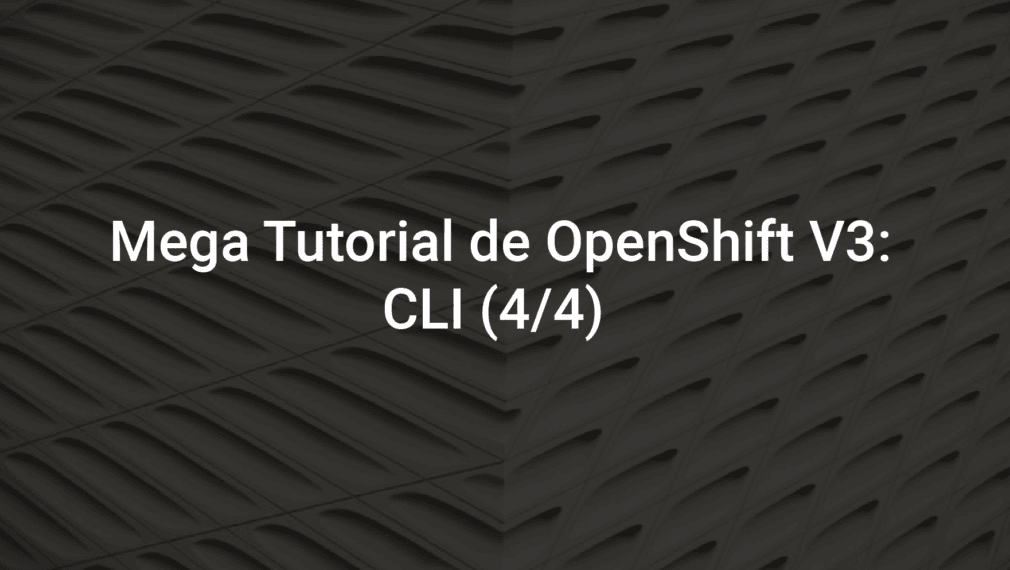 Mega Tutorial Openshift V3 Command Line Interface 44